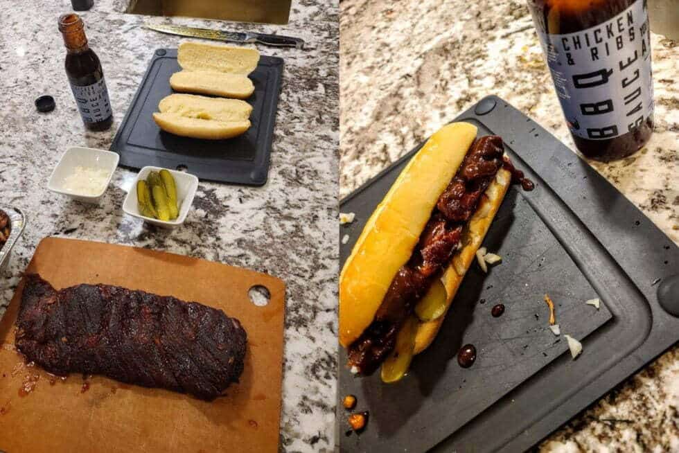 Homemade Rib Sandwich - You Need a BBQ