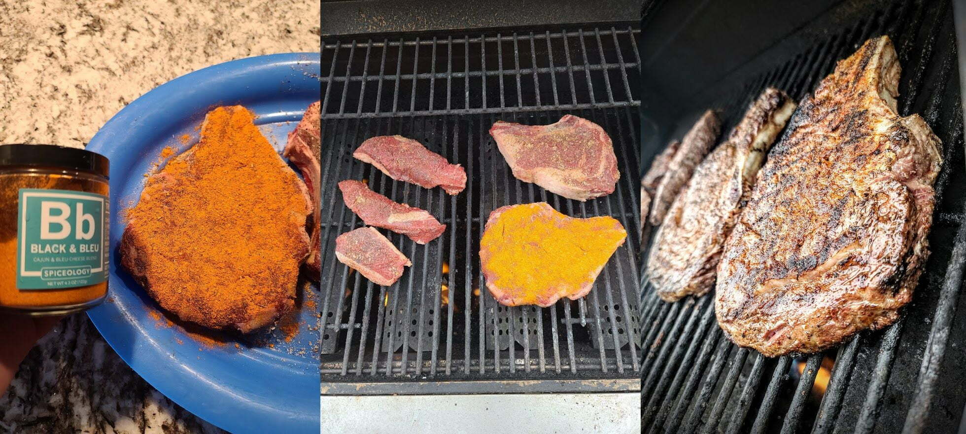 Black and Bleu (Blue) Ribeye Steak - You Need a BBQ